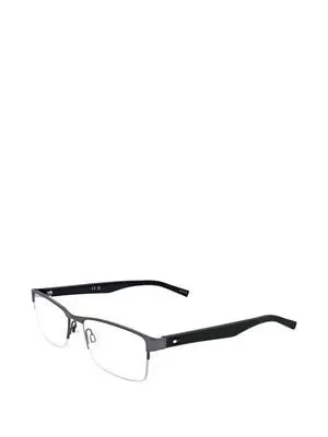 Tommy Hilfiger Half-rim Rectangle-frame Glasses - Grey