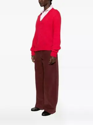 Max Mara Visita V-neck Ribbed-trim Sweater