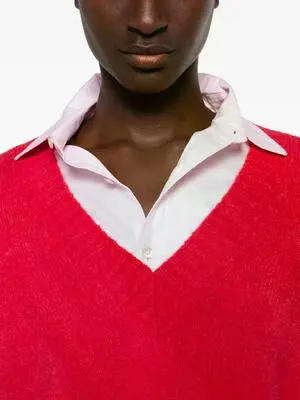 Max Mara Visita V-neck Ribbed-trim Sweater