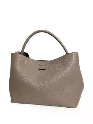 IACUCCI Logo-patch Pebbled Tote Bag - Neutrals