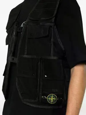 Stone Island Logo-patch Multi-pocket Gilet