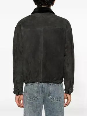 GIORGIO BRATO Shearling-collar Suede Jacket