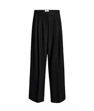 Khaite August Pant In Wool - Black