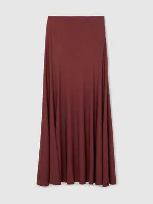 REISS Margo Jersey Maxi Skirt