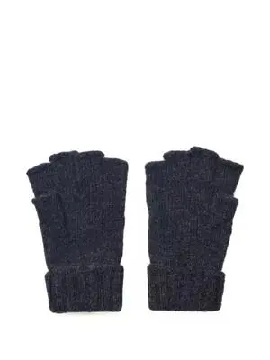 Comme Des Garçons Ribbed-knit Fingerless Gloves