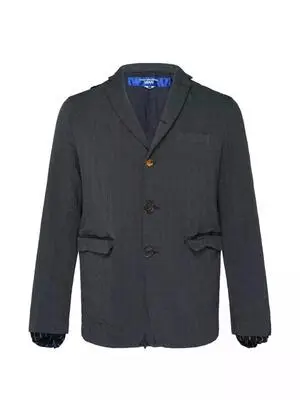 Junya Watanabe Patchwork Notched-lapel Jacket - Grey