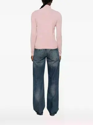 VELA SHOP High-neck Rib-trimmed Sweater