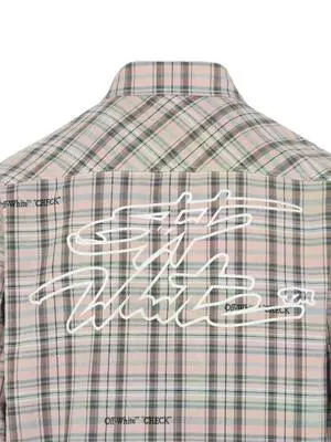 Off-White Marker Check Flannel Shirt