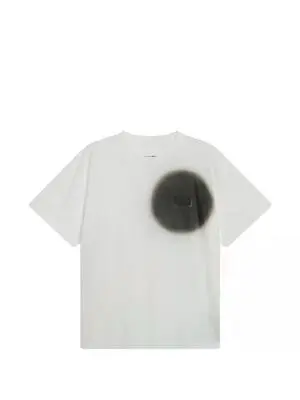 MAISON MARGIELA Spray-effect Logo-patch T-shirt - Neutrals