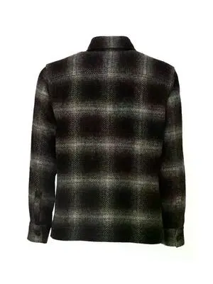 XACUS Moon Check-pattern Wool Shirt