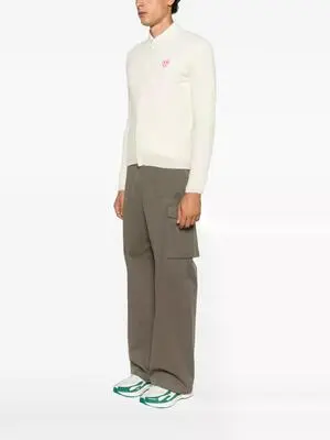 Play Comme Des Garcon Heart-patch Cardigan