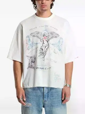 REPRESENT Heavier Than The Heavens Graphic-print T-shirt - Neutrals