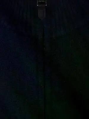 Canali Zip-up High-neck Cardigan