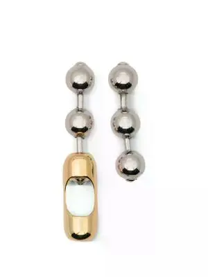 MAISON MARGIELA Beaded Asymmetric Earrings