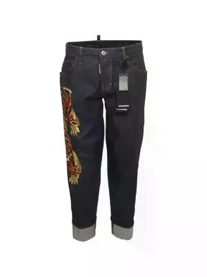 Dsquared2 Tiger-embroidered Hockney Jeans