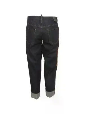 Dsquared2 Tiger-embroidered Hockney Jeans