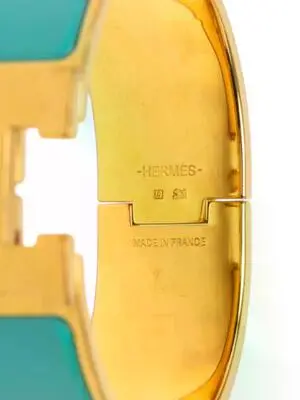 Hermès 2000-2026 Wide Enamel Clic H Bracelet Pm Costume Bracelet