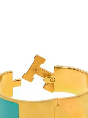 Hermès 2000-2026 Wide Enamel Clic H Bracelet Pm Costume Bracelet