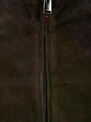 Canali High-neck Suede Jacket