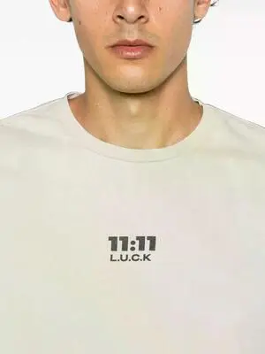 11 11 L.U.C.K. Logo-print T-shirt