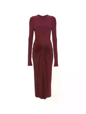 Victoria Beckham Frances Gathered Midi Dress
