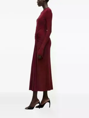 Victoria Beckham Frances Gathered Midi Dress