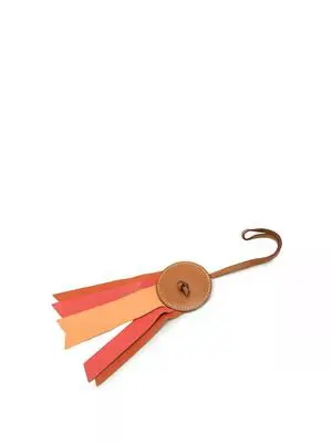 Hermès 2000-2026 Hunter Cowhide And Milo Lambskin Paddock Flot Ribbon Bag Charm Key Chain - Brown