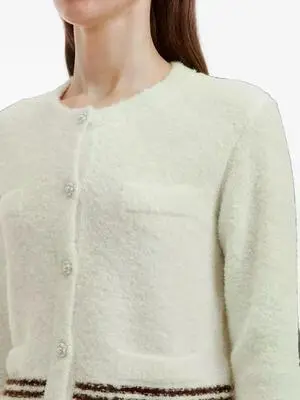 B+AB Stripe-trim Button-up Cardigan