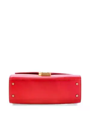 Saint Laurent Cassandra Top Handle Bag Leather Mini Shoulder Bag - Red