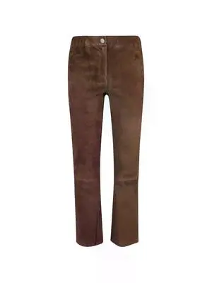 ARMA Lively Suede Flared Trousers - Brown