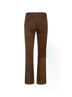 ARMA Lively Suede Flared Trousers - Brown