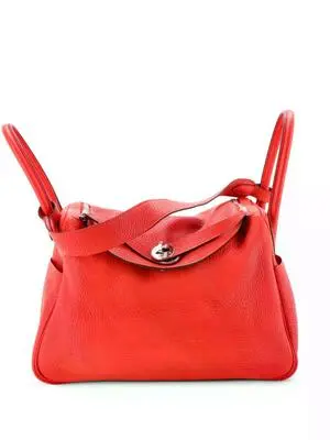 Hermès Lindy Bag Clemence 30 Shoulder Bag - Red