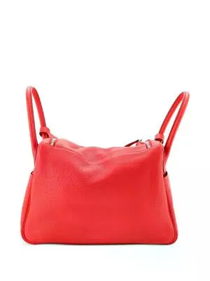 Hermès Lindy Bag Clemence 30 Shoulder Bag - Red
