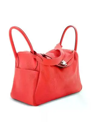 Hermès Lindy Bag Clemence 30 Shoulder Bag - Red
