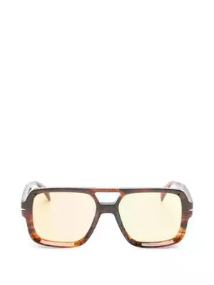 DB EYEWEAR BY DAVID BECKHAM Tortoiseshell-effect Square-frame Sunglasses - Brown