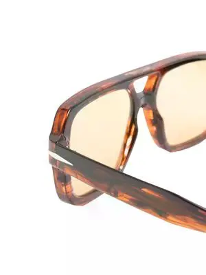 DB EYEWEAR BY DAVID BECKHAM Tortoiseshell-effect Square-frame Sunglasses