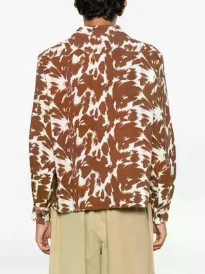BODE Cow-print Flannel Shirt