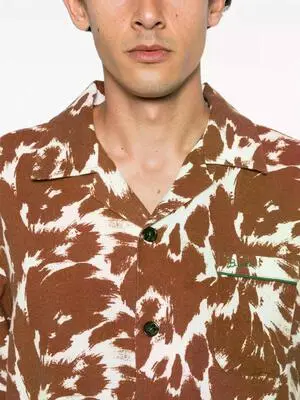 BODE Cow-print Flannel Shirt