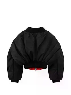 Givenchy Off-the-shoulder Cropped Bomber Jacket