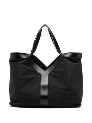 Saint Laurent Leather-trim Tote Bag - Black