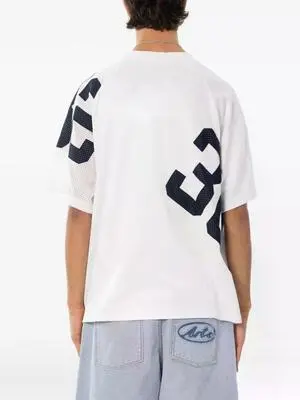 ARTE ANTWERP Mesh-panelled Jersey T-shirt