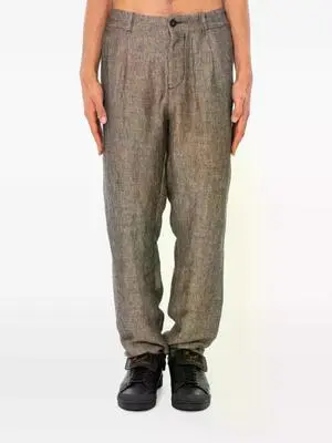 Transit Pleated Fil-à-fil Trousers - Grey