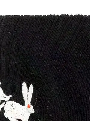 CARNE BOLLENTE Rabbit-embroidered Logo Socks