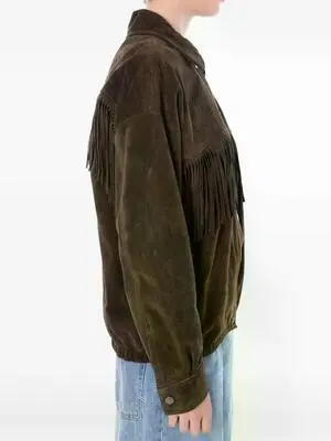 VICOLO Fringed Suede Jacket