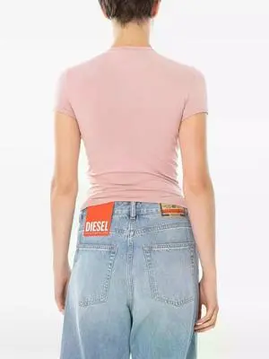 DIESEL® Slim T-shirt With Metallic Oval D