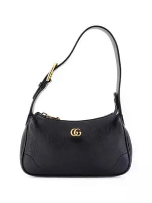 Gucci Aphrodite Leather Mini Shoulder Bag - Black