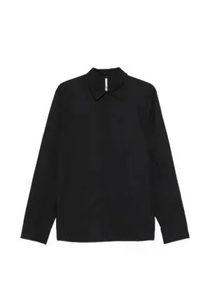Veilance Concealed-front Long-sleeve Shirt - Black
