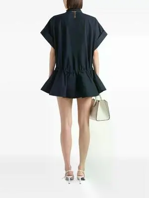 Givenchy Mini Shirt Dress In Poplin With Bow