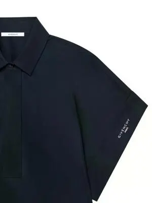 Givenchy Mini Shirt Dress In Poplin With Bow
