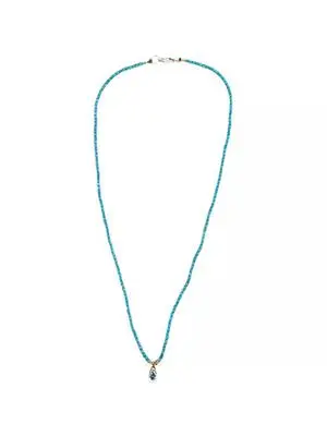 MADISON Faceted Beaded Teardrop Necklace - Blue